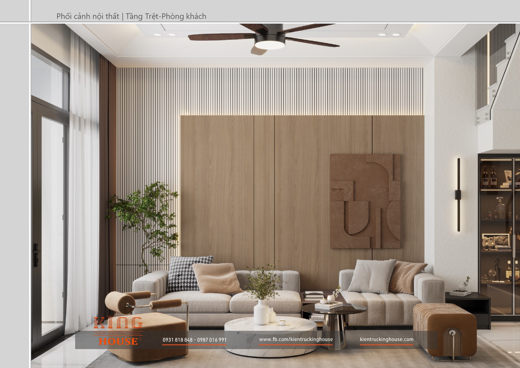 Thiết Kế Nội Thất Nhà Phố Phong Cách Hiện Đại Tại Hồ Chí Minh